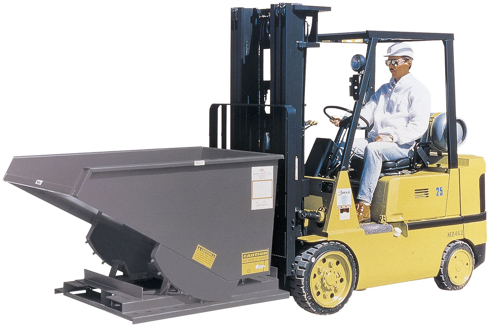 Extra Heavy Duty Self Dumping Hoppers On Hassel Material Handling Co.