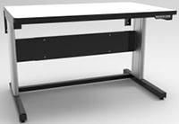 Dual Leg Electric Height Adjustable Workbenches On Hassel Material ...