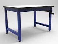 Hand Crank Adjustable Assembly Workbenches On Hassel Material Handling Co.