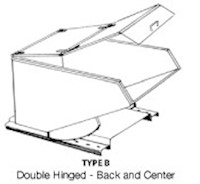 Item # HL075B-G, Hinge Lid On Hassel Material Handling Co.